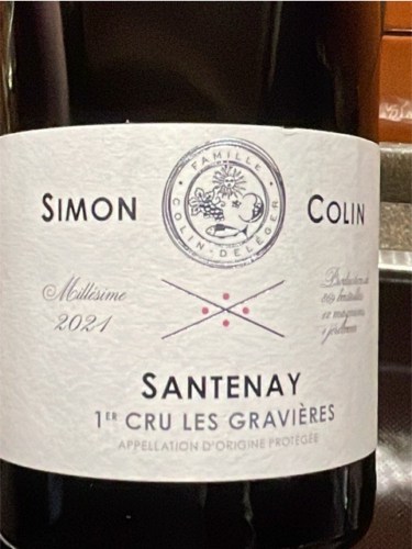 2021 Simon Colin Santenay 1er Cru 'Les Gravières' | Vivino US