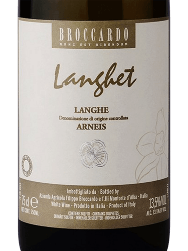 Broccardo Langhet Arneis | Vivino English