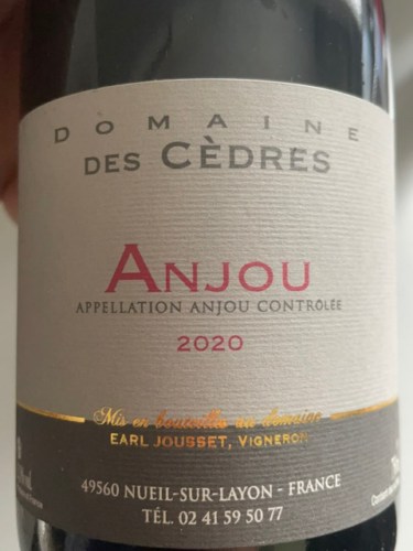 Domaine des Cèdres Anjou Rouge | Vivino France