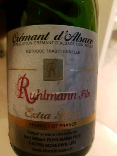 Gilbert Ruhlmann Fils Crémant d'Alsace Extra Brut | Vivino US
