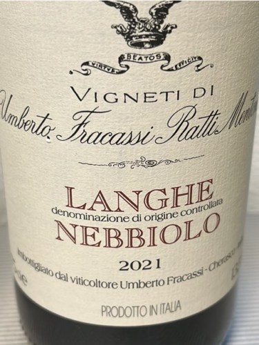 Umberto Fracassi Nebbiolo | Vivino English