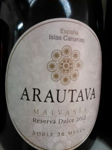 Arautava Malvasia Reserva Dulce Roble 36 Meses | Vivino US