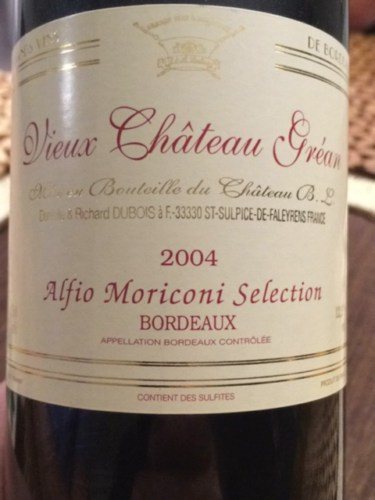 Vieux Château Gréan Alfio Moriconi Selection Bordeaux | Vivino English