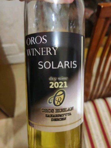 Oros Winery Solaris Dry | Vivino US