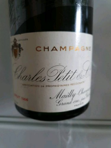 Charles Petit & Cie Brut Champagne Grand Cru 'Mailly' | Vivino US