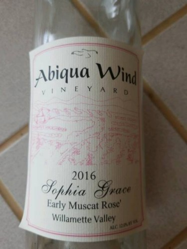 Abiqua Wind Vineyard Sophia Grace Early Muscat Rosé | Vivino US