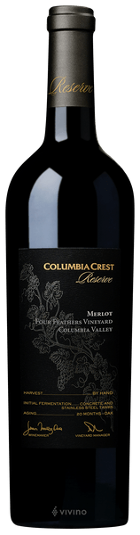 Columbia Crest Four Feathers Vineyard Reserve Merlot | Vivino US