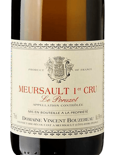 Vincent Bouzereau Meursault 1er Cru Le Poruzot | Vivino US
