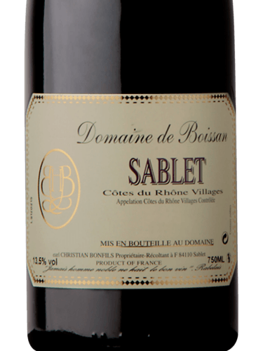 Domaine de Boissan Côtes-du-Rhône-Villages 'Sablet' Rouge | Vivino US