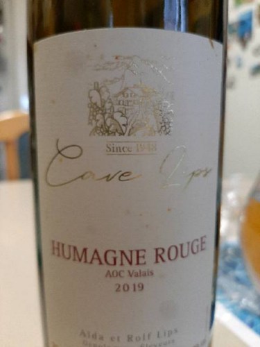 Rolf Lips Cave Lips Humagne Rouge | Vivino US
