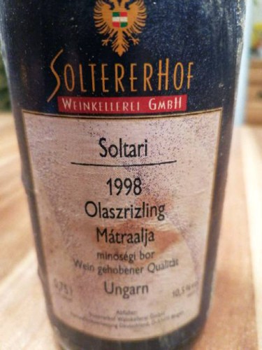 SoltererHof Soltari Olaszrizling Mátraalja | Vivino US