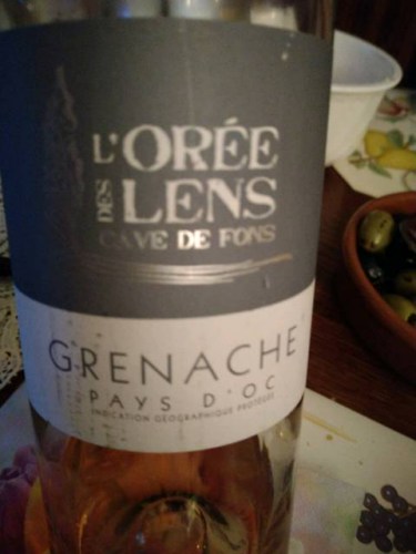 Cave de Fons L'Orée des Lens Grenache Rosé | Vivino