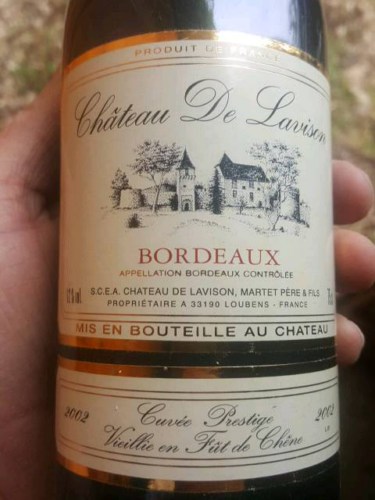 Château de Lavison Cuvée Prestige Bordeaux | Vivino US
