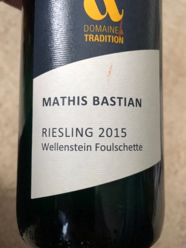 Mathis Bastian Domaine & Tradition Wellenstein Foulschette Riesling ...