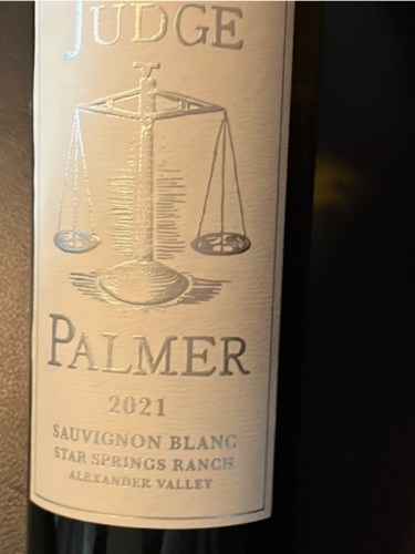 Judge Palmer Star Springs Ranch Sauvignon Blanc | Vivino US