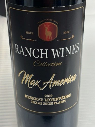 Lone Star The Ranch Wines Collection Max America Reserve Mourvèdre ...