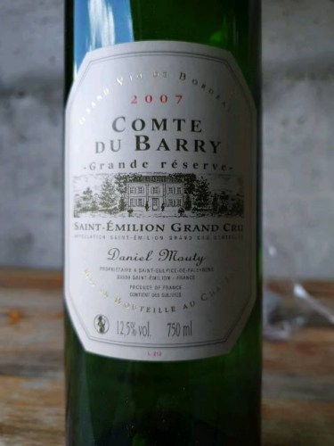 Daniel Mouty Comte du Barry Grande Reserve Saint-Emilion Grand Cru ...