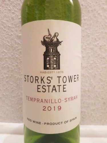 2019 Storks Tower Tempranillo - Shiraz | Vivino