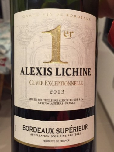 Alexis Lichine 1er Bordeaux Supérieur | Vivino US