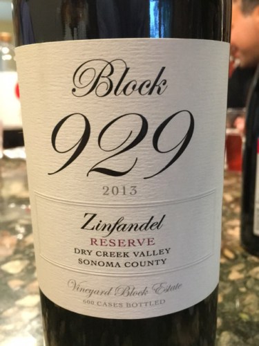 Vineyard Block Estate Block 929 Reserve Zinfandel | Vivino Canada