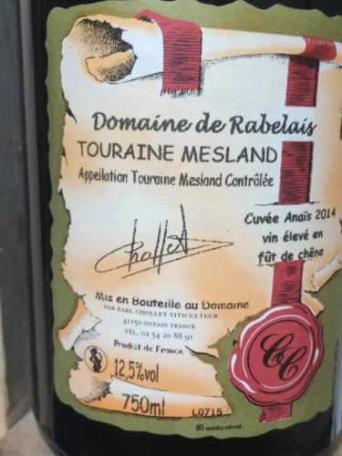 Domaine de Rabelais Touraine Mesland Cuvée Anais | Vivino US