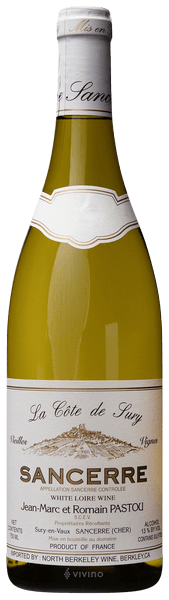 Paul & Jean-Marc Pastou La Côte de Sury Vieilles Vignes Sancerre ...