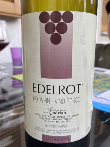 Andrian Edelrot Rotwein Rosso | Vivino US