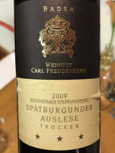 Weingut Carl Freudenberg Weinheimer Stephansberg Spätburgunder Auslese ...