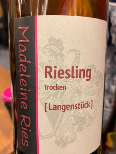 Madeleine Ries Langenstück Riesling Trocken | Vivino US