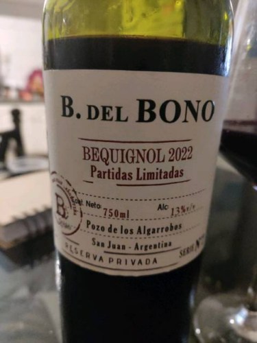 B. del Bono Partidas Limitadas Bequignol | Vivino US