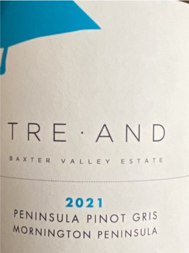 TreAnd at Baxter Valley Estate Pinot Gris | Vivino US