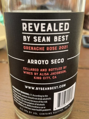 Sean Best Revealed by Sean Best Grenache Rosé | Vivino US