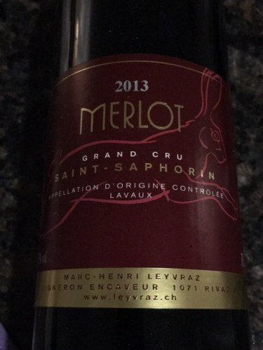 Marc-Henri Leyvraz Merlot Saint-Saphorin Grand Cru | Vivino US