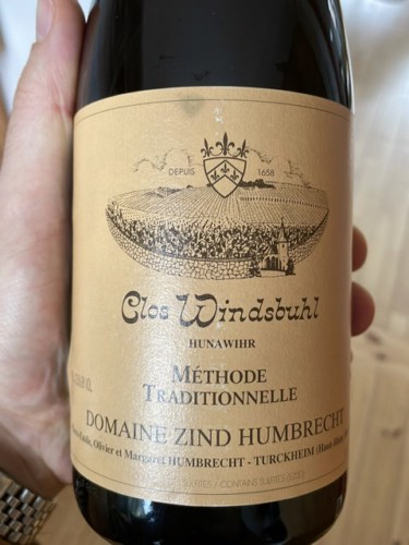 Domaine Zind Humbrecht Clos Windsbuhl Hunawihr Méthode Traditionnelle ...