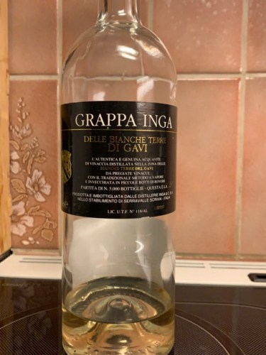 N.V. Distillere Inga Grappa Inga Delle Bianche Terre Di Gavi | Vivino US