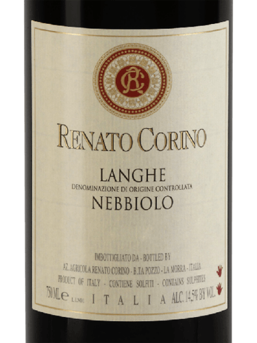 Renato Corino Nebbiolo | Vivino US