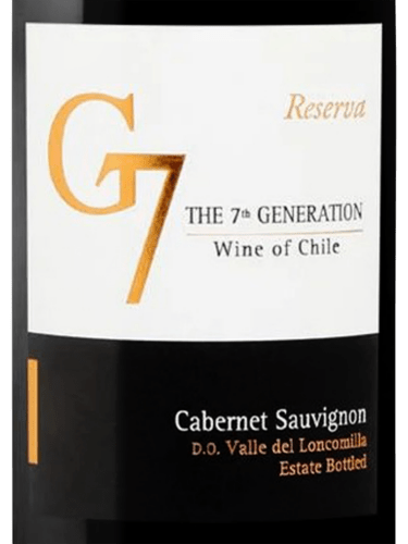 The 7th Generation - G7 Reserva Cabernet Sauvignon | Vivino English