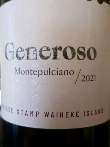 Postage Stamp Wines Generoso Montepulciano | Vivino US