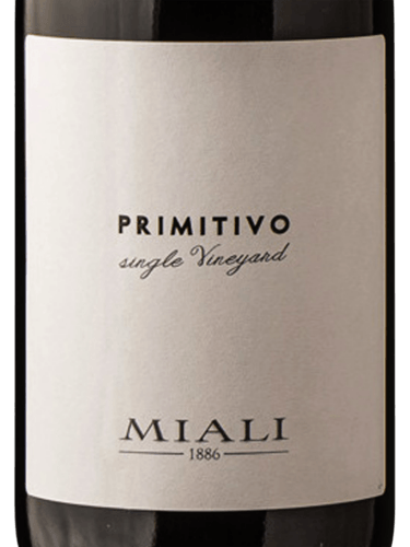 2022 Miali Single Vineyard Primitivo | Vivino US