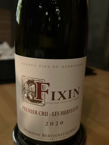 Domaine Berthaut-Gerbet Fixin Premier Cru Les Hervelets | Vivino US