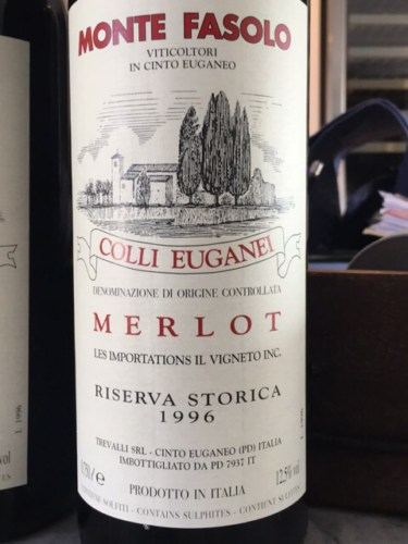 2019 Monte Fasolo Merlot Riserva Storica | Vivino US