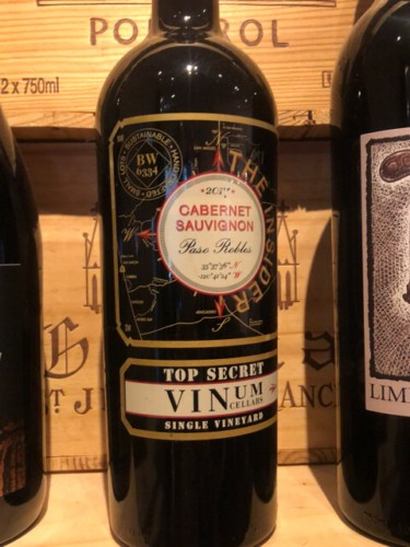 Vinum Cellars The Insider Top Secret Single Vineyard Cabernet Sauvignon ...