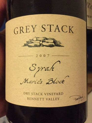 Grey Stack Dry Stack Vineyard Marie's Block Syrah | Vivino US