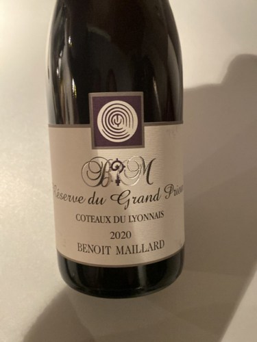 Signé Vignerons Benoit Maillard Réserve du Grand Prieurr Côteaux du ...