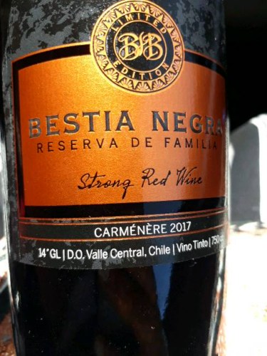 2017 Bestia Bestia Negra Reserva de Familia Carmenère | Vivino English