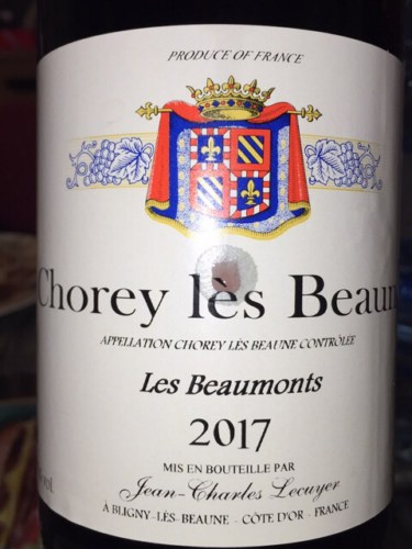 Jean Charles Lecuyer Les Beaumonte Chorey-lès-Beaune | Vivino US