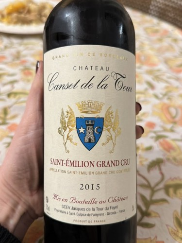 2019 Château Canset de la Tour Saint-Émilion Grand Cru | Vivino US