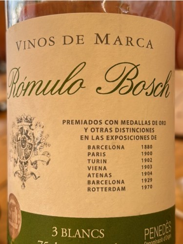 Bodegas Bosch Guell Romulo Bosch 3 Blancs | Vivino US