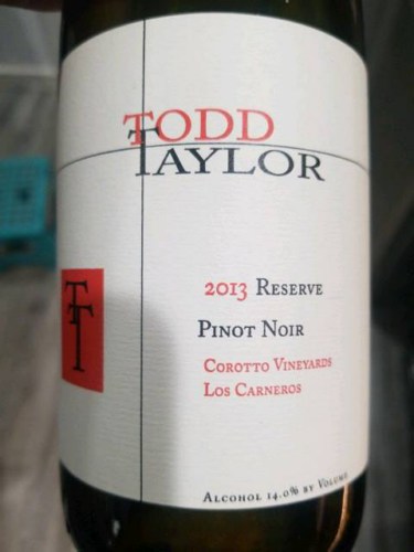 2021 Todd Taylor Corotto Vineyards Reserve Pinot Noir | Vivino US