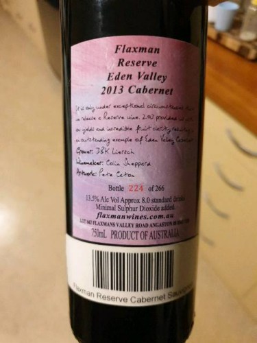 Flaxman Reserve Cabernet | Vivino US